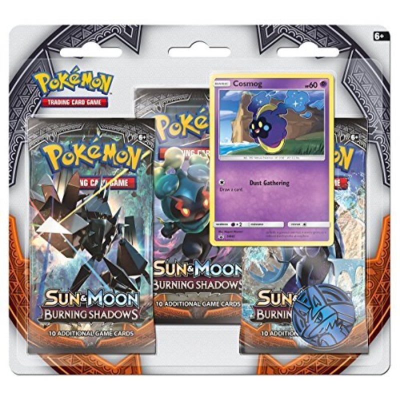 Pokemon Sun and Moon Burning Shadows 3-Booster Blister Pack, Cosmog