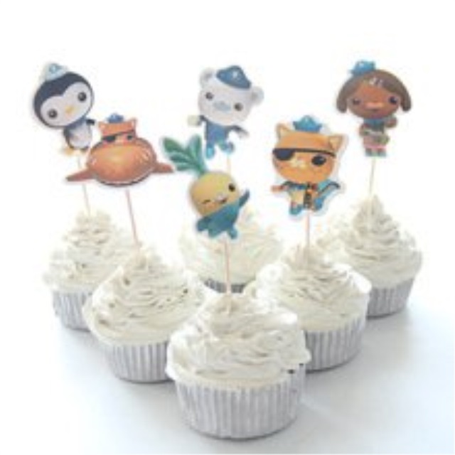 Craft Boutique Octonauts Cupcake Toppers Birthday Party Supplies Favors